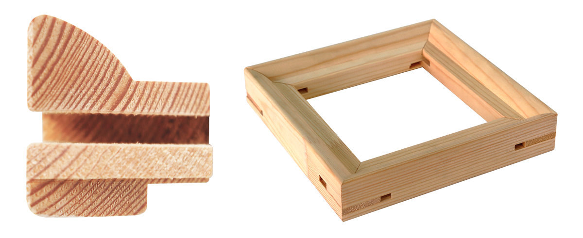 Châssis nus XXL extra-épais pour toile, livrés en kit- CHASSIS-EN-BOIS.FR