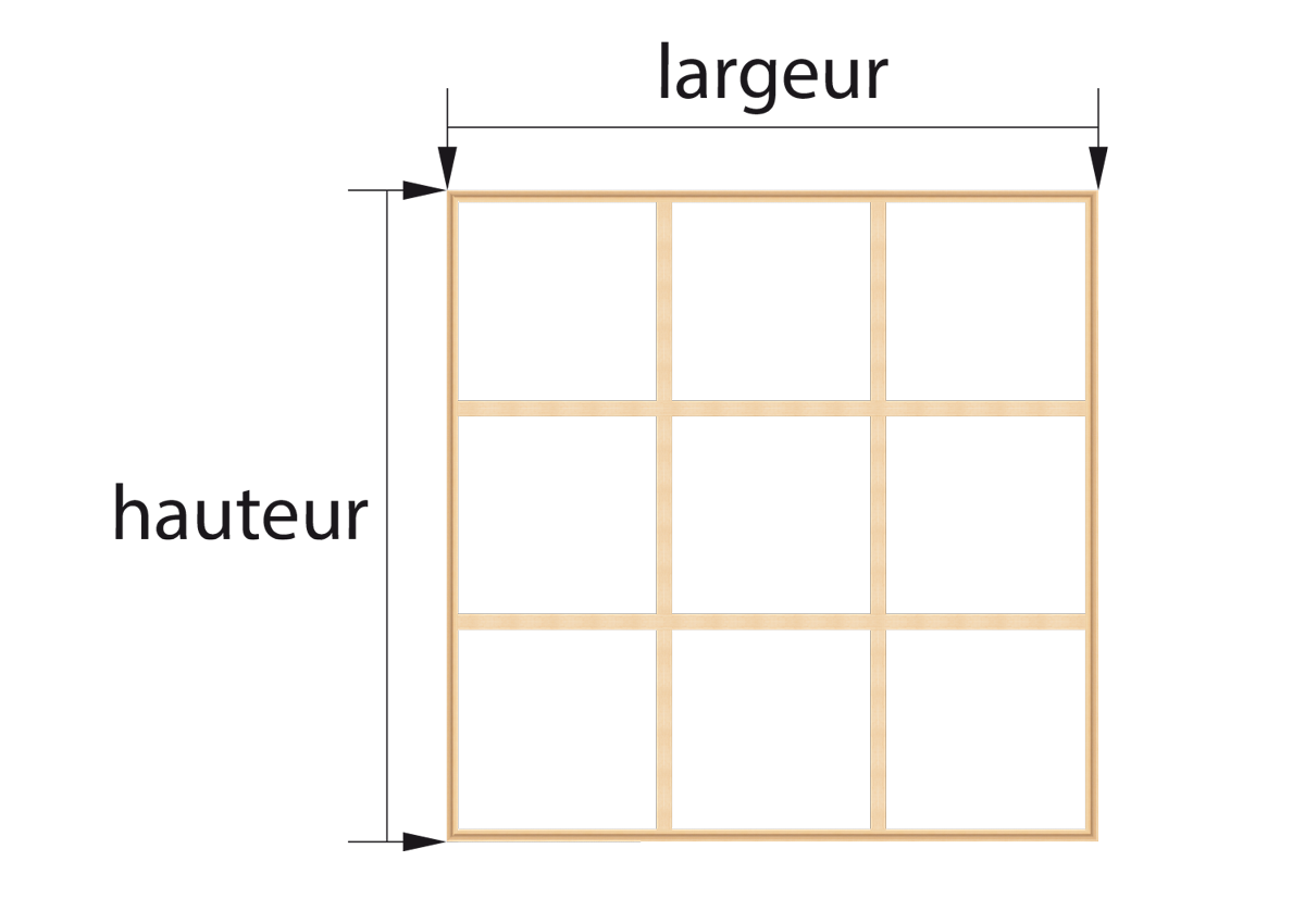 Châssis nus XXL extra-épais pour toile, livrés en kit- CHASSIS-EN-BOIS.FR
