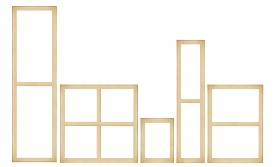 Châssis nus pour toile : châssis complets ou baguettes à l'unité jusqu ...