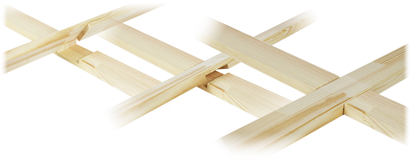 Traverses pour châssis en bois