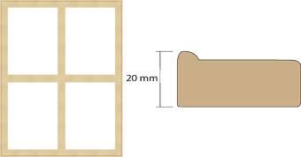 Châssis nus pour toile : châssis complets ou baguettes à l'unité jusqu ...