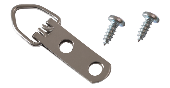 Crochet à double fixation pour cadres et miroirs